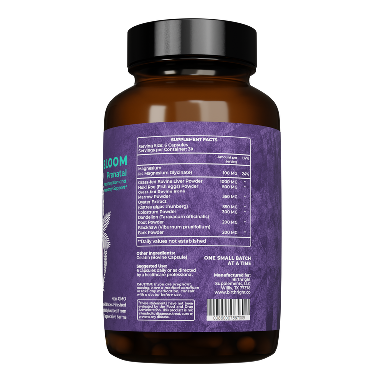 Bloom - Animal Based Pregnancy Support | Birthright Supplements